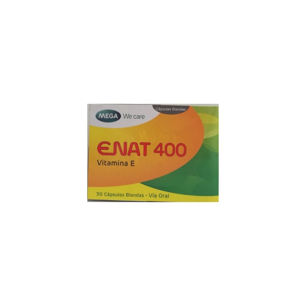 ENAT 400 (Vitamina E) X 30 cápsulas blandas – Beautyderm – Tienda de la ...